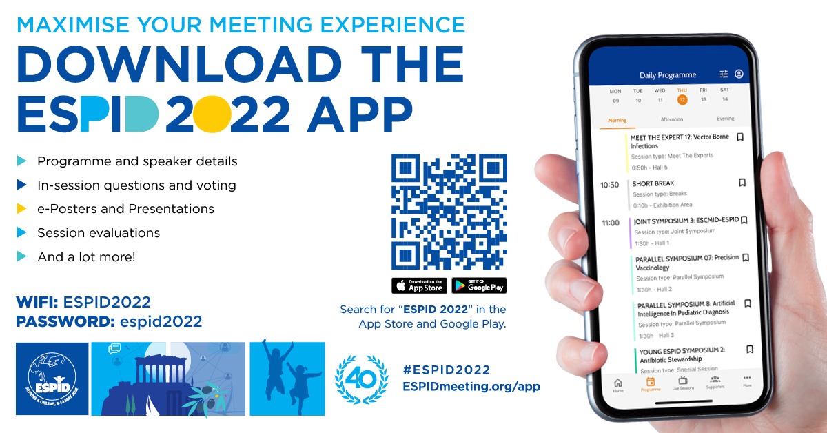 App - ESPID 2022 - Paediatric Infectious Diseases Congress